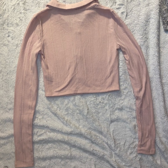 Aeropostale | Tops | Aeropostale Pink Button Down Collared Long Sleeve ...